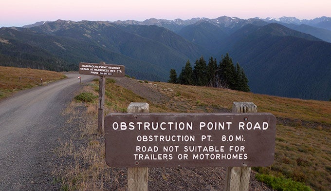 Hurricane Ridge to Obstruction Point Scenic Drive in Olympic National Park
